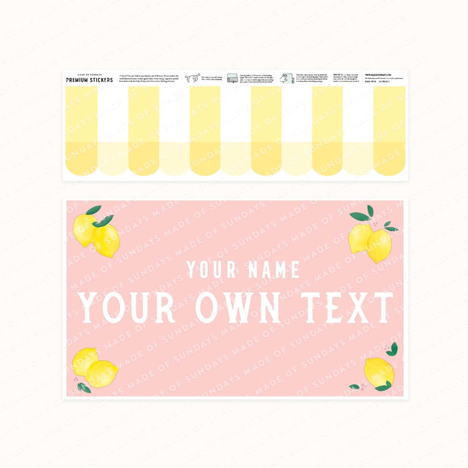 Pink Lemonade Stand decals for the Ikea Duktig Play Kitchen hack — Made ...