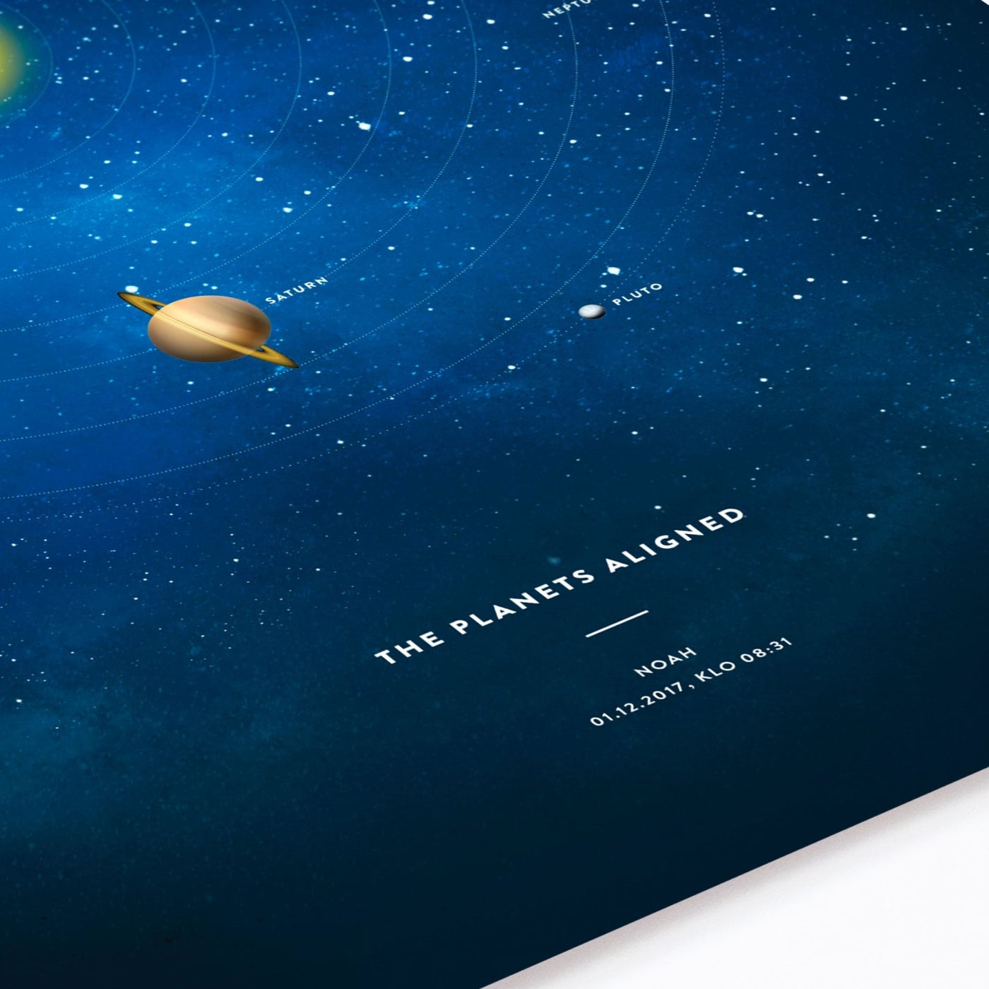 Personalised solar system poster - when the planets aligned — Made of ...