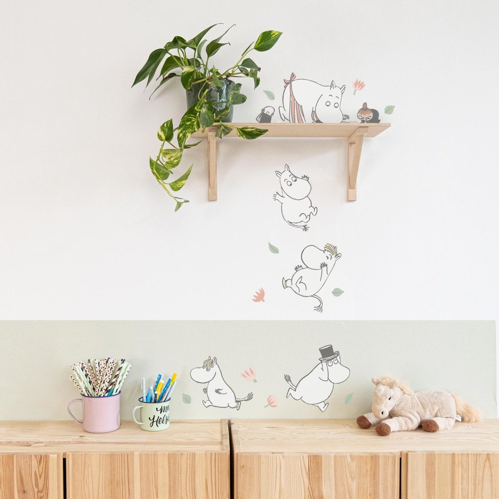 Playful Moomin Characters, Moomin decals for kids rooms — Made of Sundays