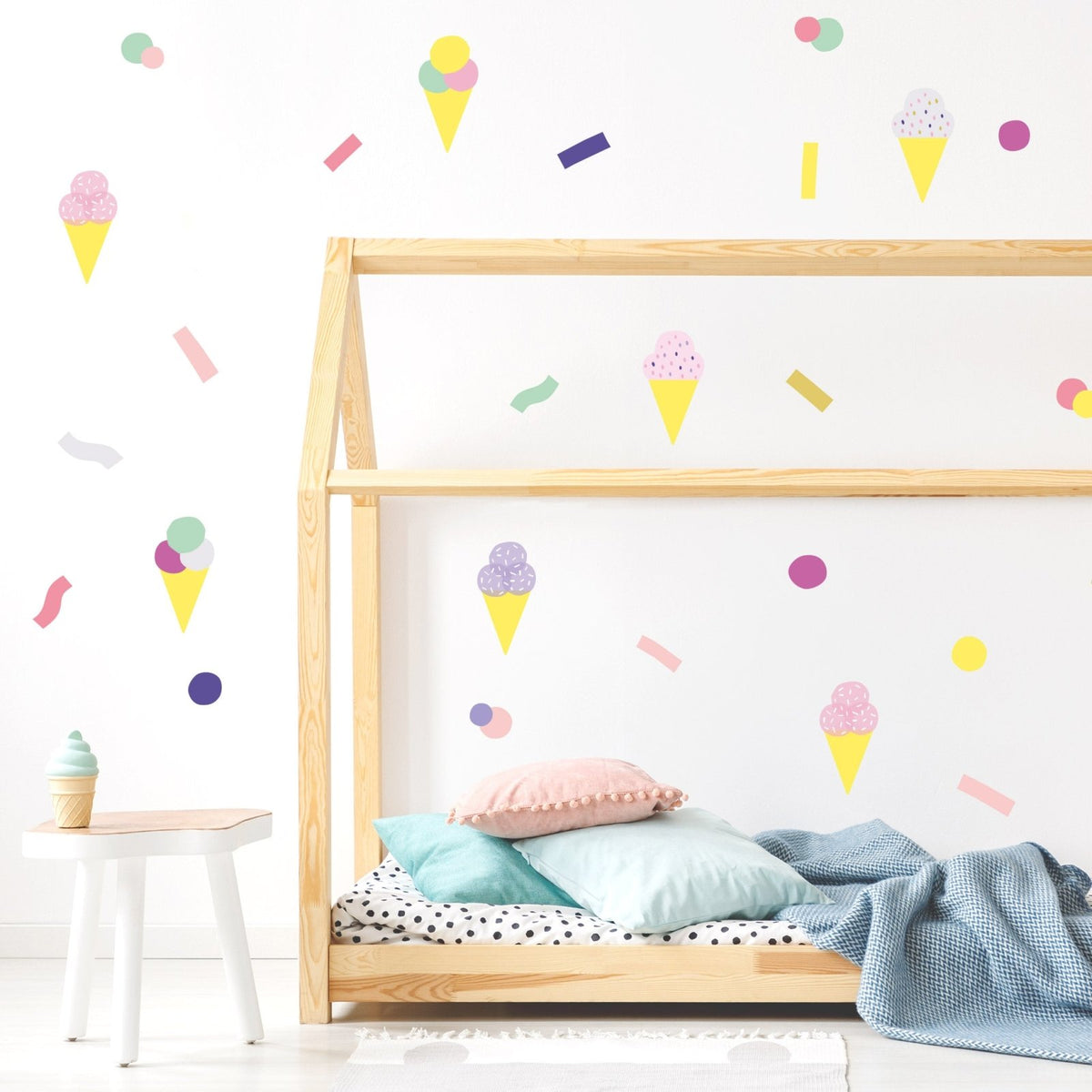 Pop Series Ice cream Sticker pack for walls, Cute interior decor — Made ...