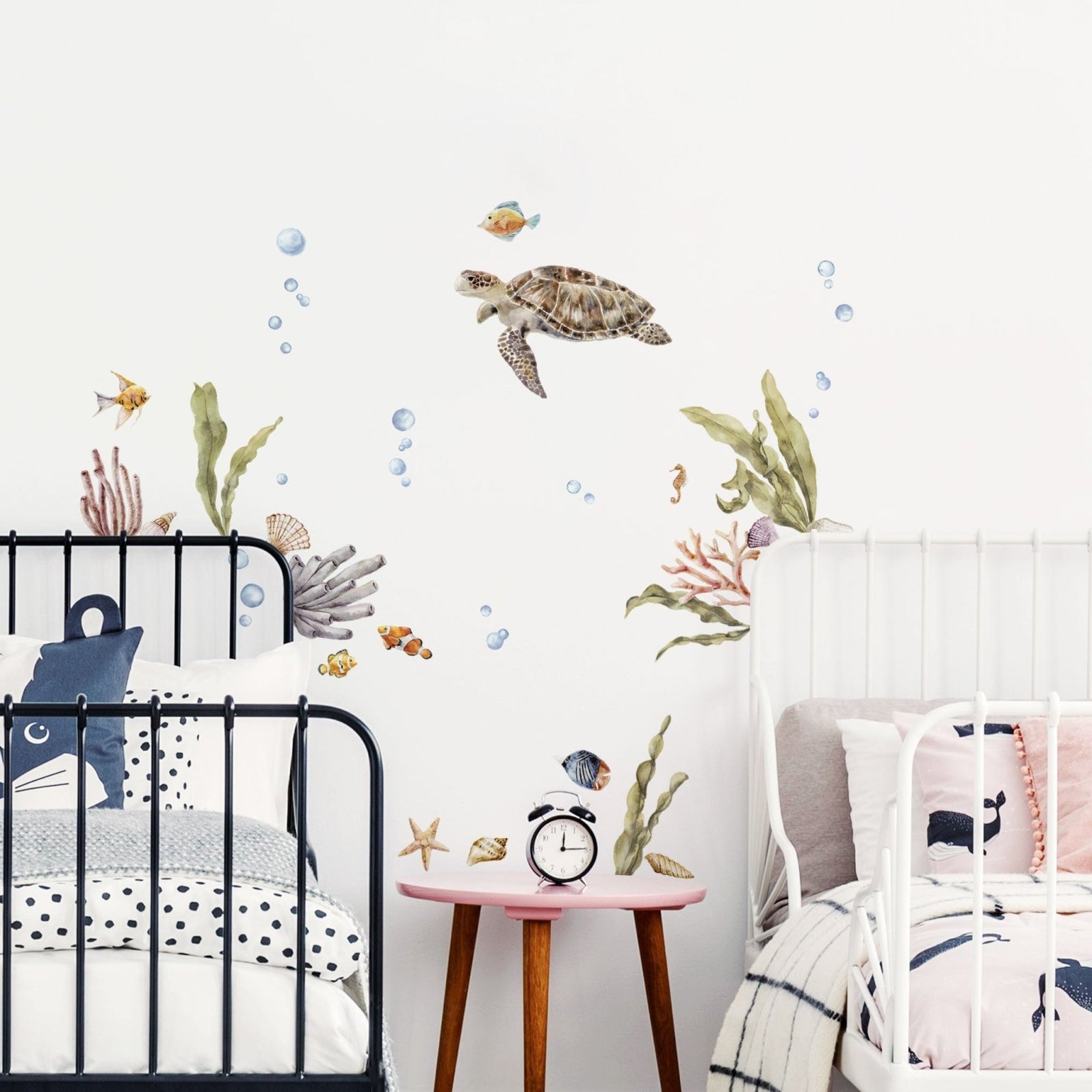 Beautiful watercolor Turtle, Sea Life wall stickers for kids rooms ...