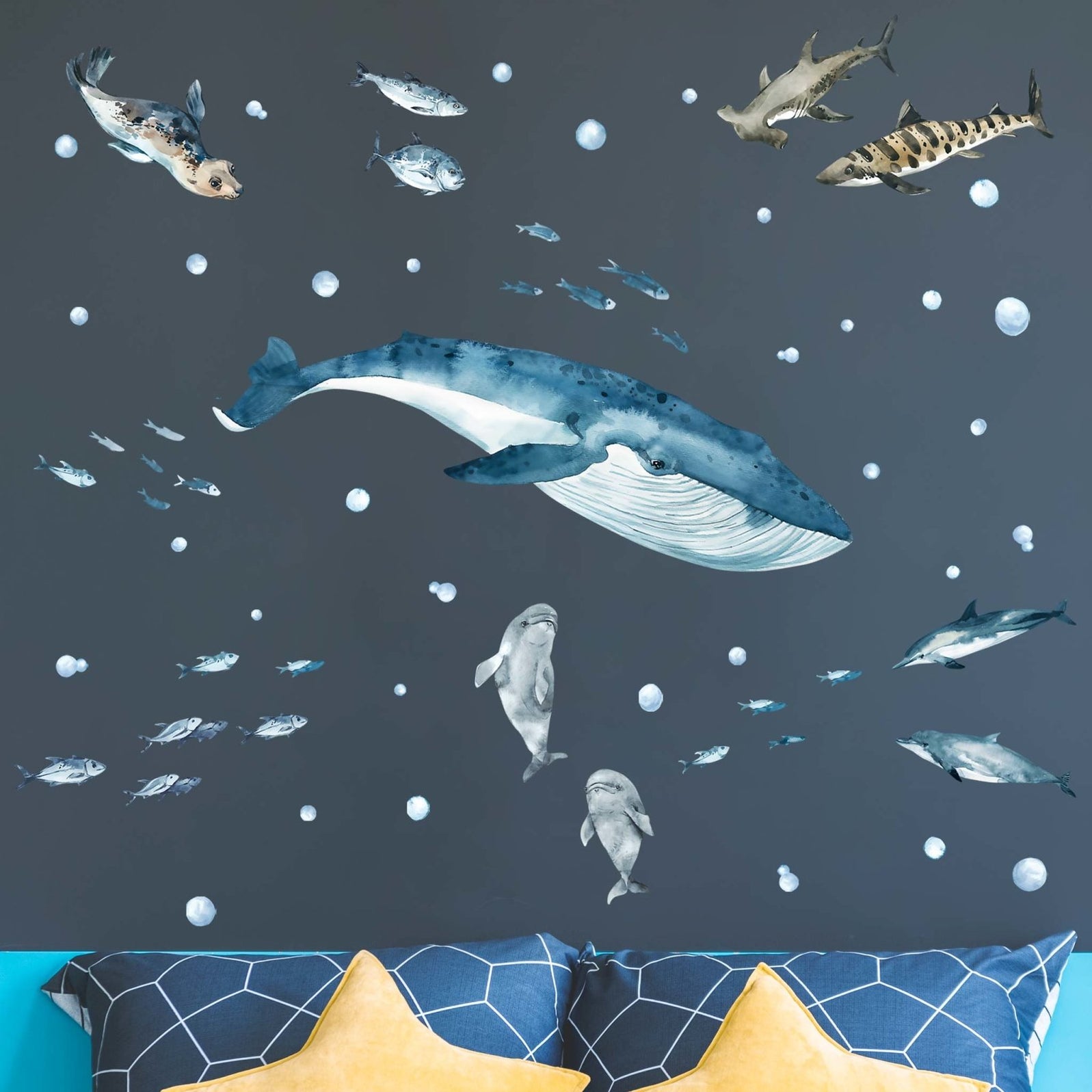 Wall Stickers: animals in all shapes and sizes, plastic-free and easy ...