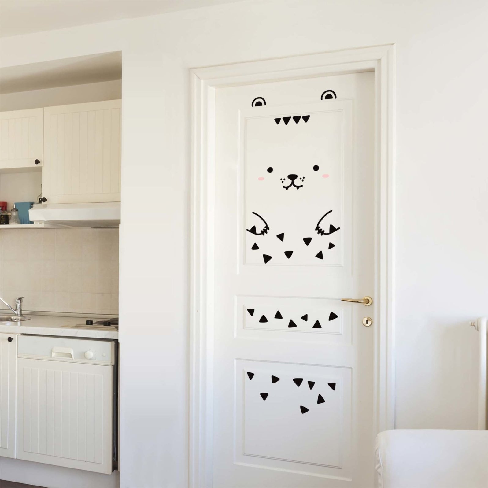 Tofu the Tiger, Door Sticker — Made of Sundays