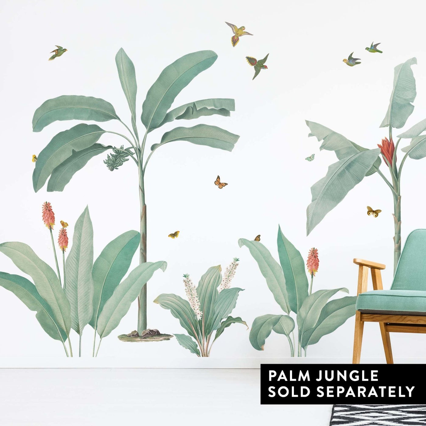 Beautiful Tropical Palm Leaves wall stickers for happy homes — Made of ...