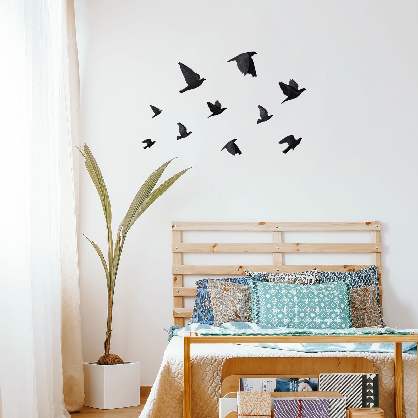 Beautiful Watercolor Bird wall decals for kids rooms and living spaces ...