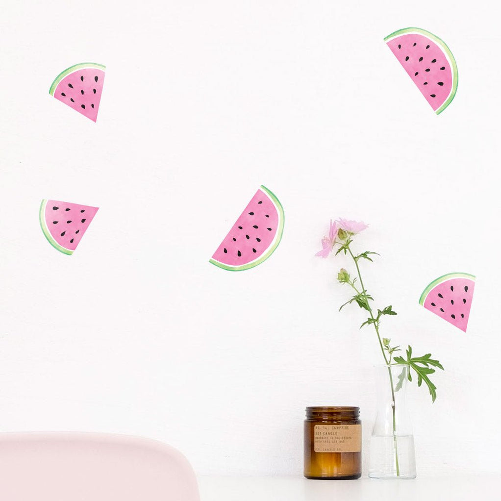 Pink watermelon wall decals for happy homes — Made of Sundays