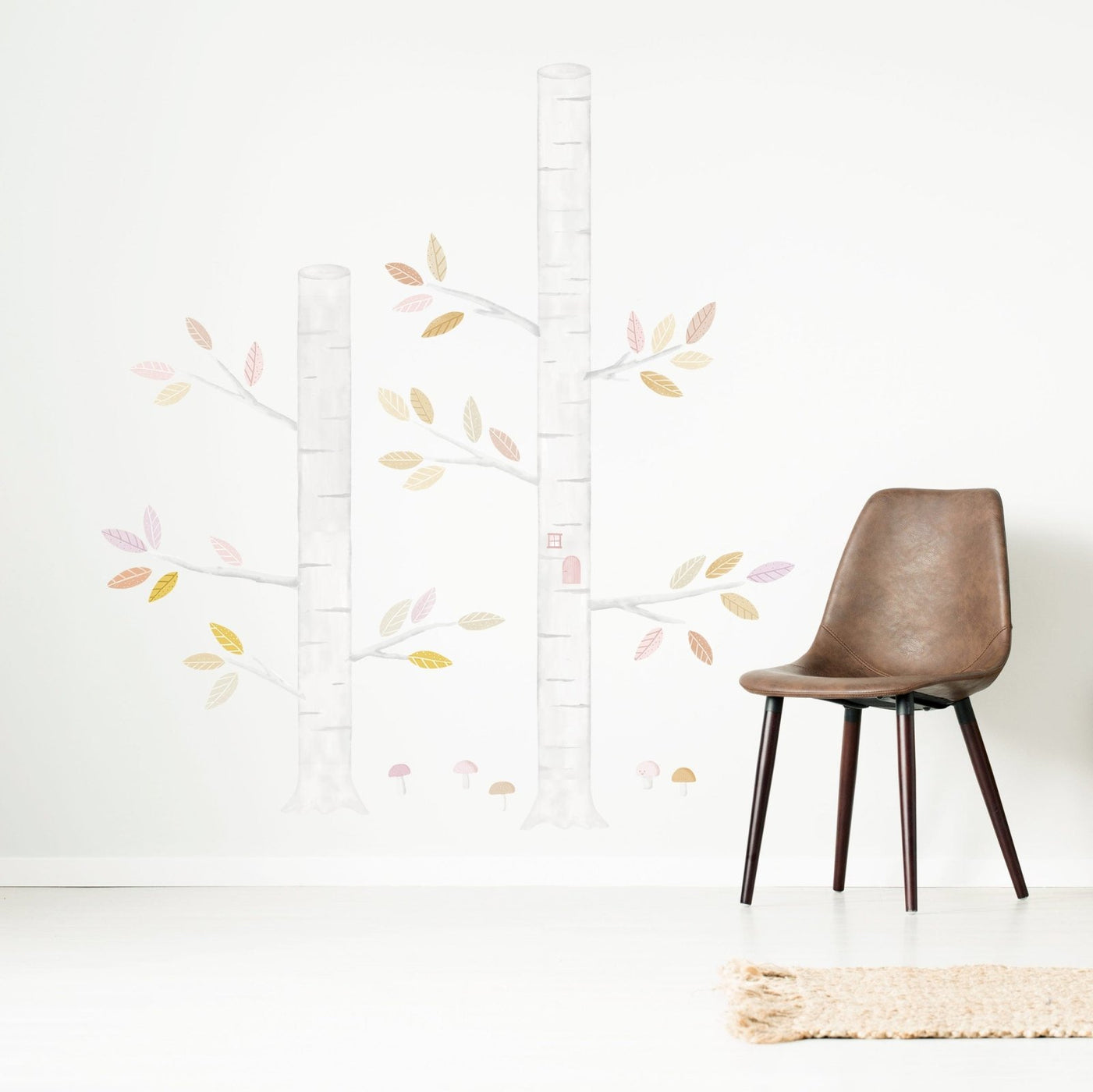 Beautiful Autumn Birch Tree Wall Stickers — Made of Sundays