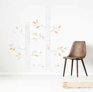 Beautiful Autumn Birch Tree Wall Stickers — Made of Sundays