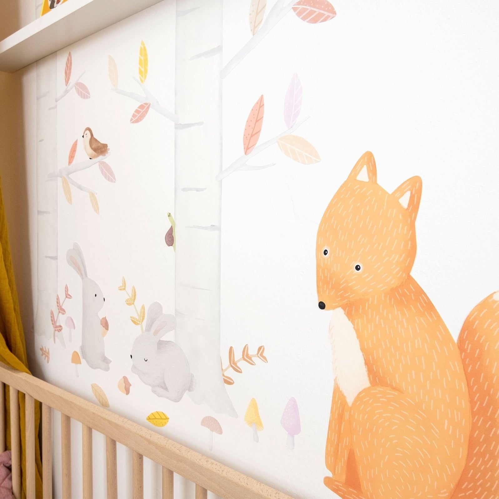 Beautiful forest and animals wall decals for kids room decor — Made of ...