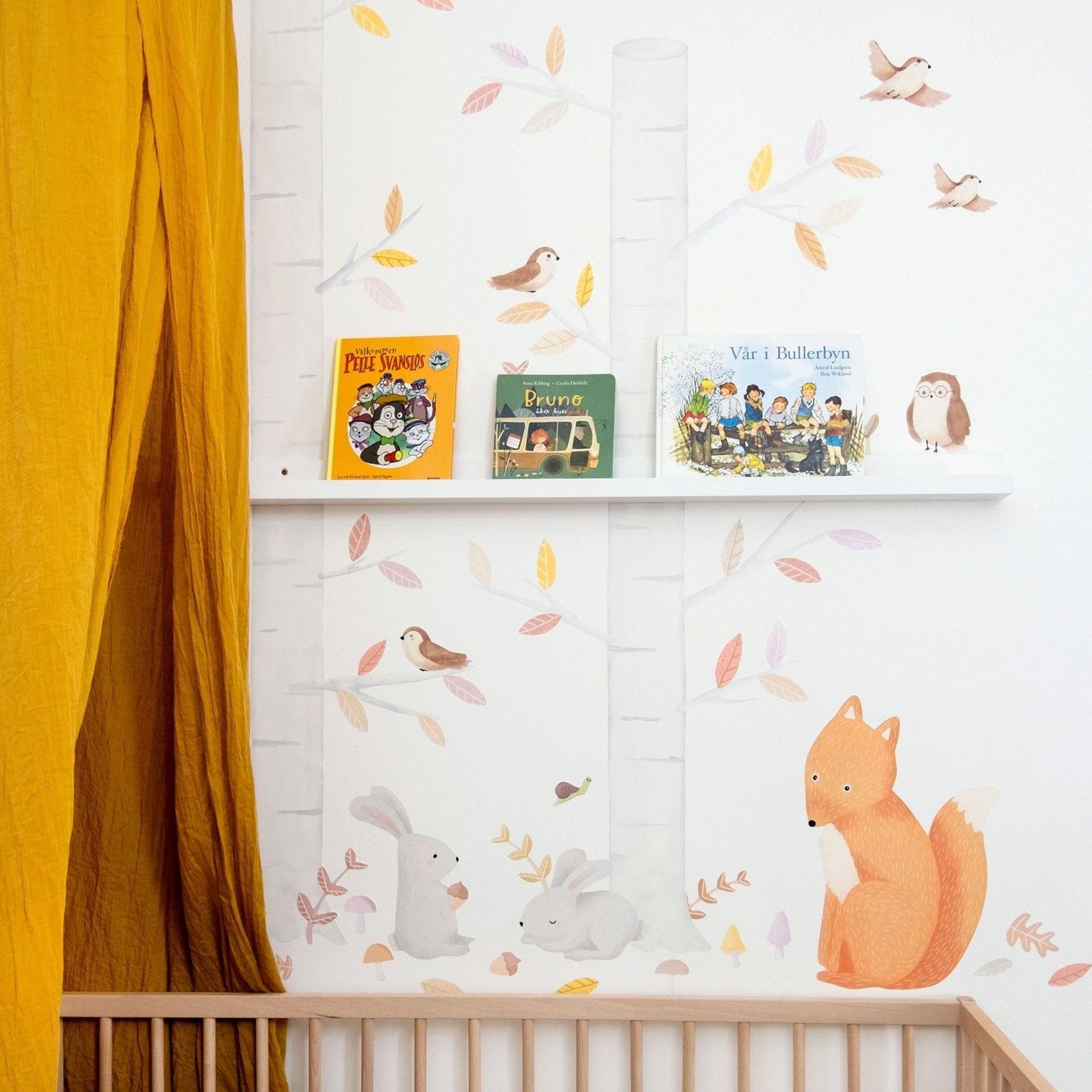 Beautiful forest and animals wall decals for kids room decor — Made of ...