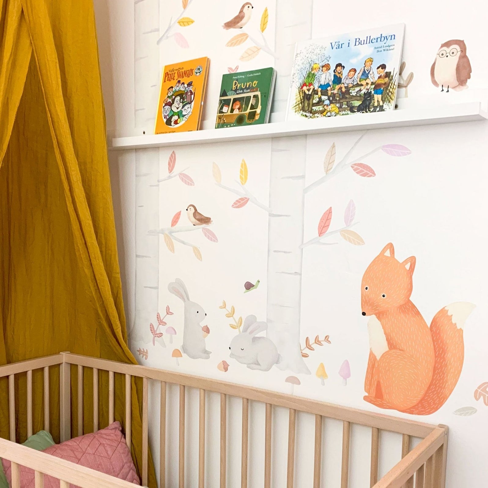 Beautiful forest and animals wall decals for kids room decor — Made of ...