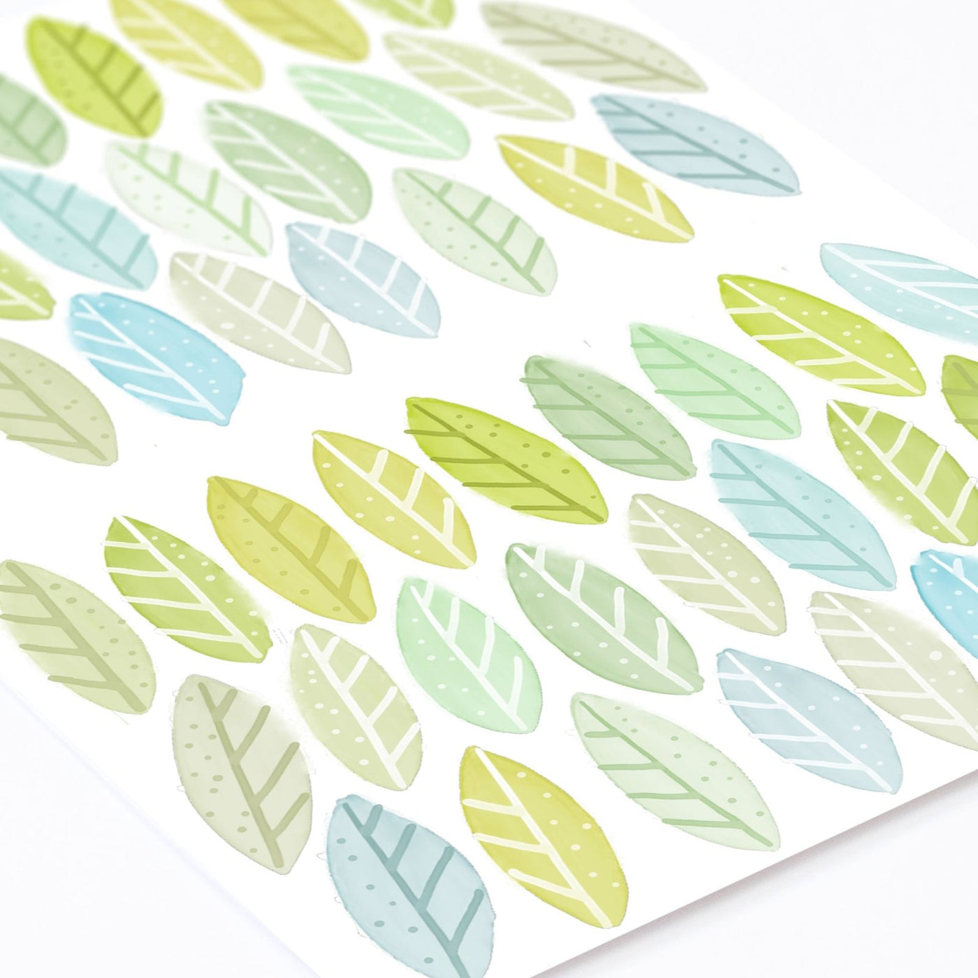 Beautiful Spring Leaves Wall Stickers for neutrally toned kids rooms ...